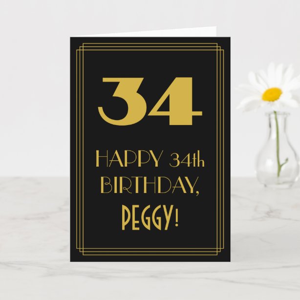 34th Birthday Cards | Zazzle.co.nz