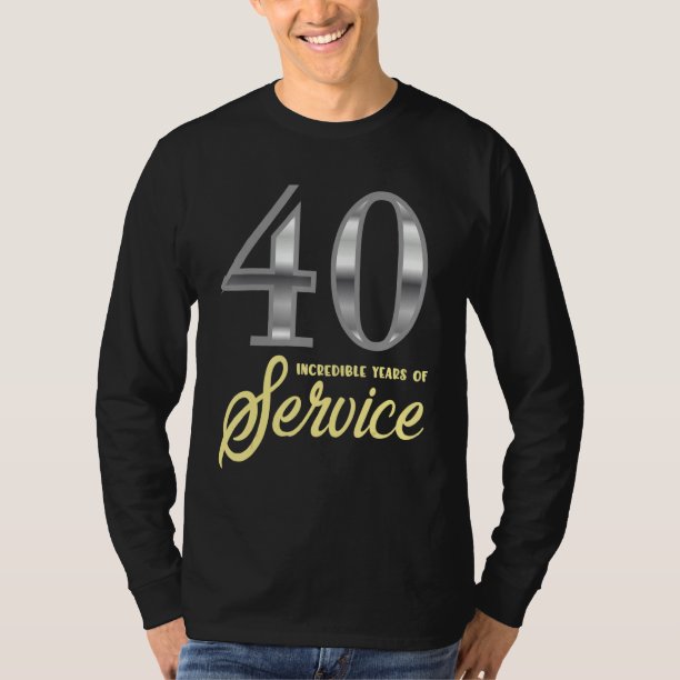 40 Years Employee Anniversary | Zazzle NZ