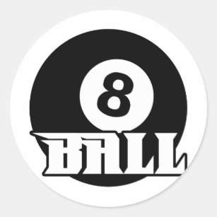 8 Ball Pool Stickers | Zazzle NZ