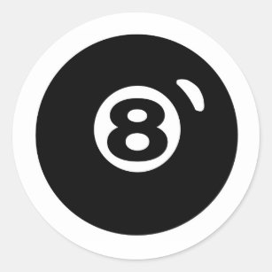 8 Ball Pool Stickers | Zazzle NZ