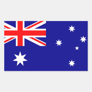 Aussie Flag Stickers - 35 Results | Zazzle NZ