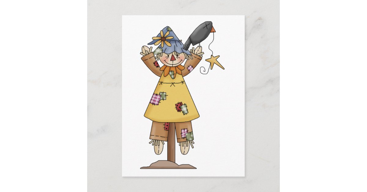 Autumn Scarecrows · Scarecrow 12 Postcard | Zazzle.co.nz