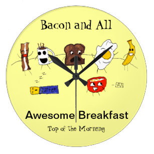 Breakfast Wall Clocks | Zazzle.co.nz