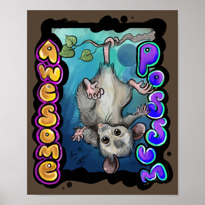 Awesome Possum! Poster | Zazzle.co.nz