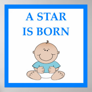 Baby Boy Birth Posters | Zazzle.co.nz