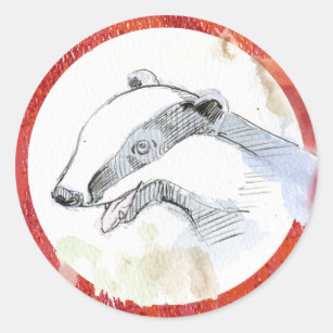 The Badger Stickers | Zazzle NZ