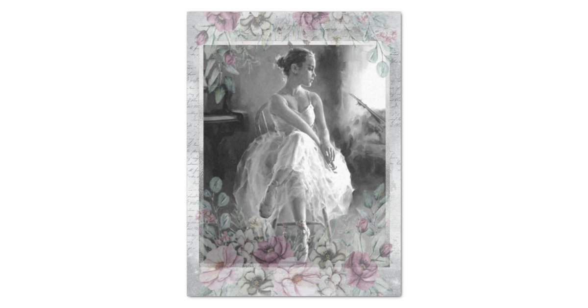 Ballerina Decoupage Tissue Paper | Zazzle.co.nz