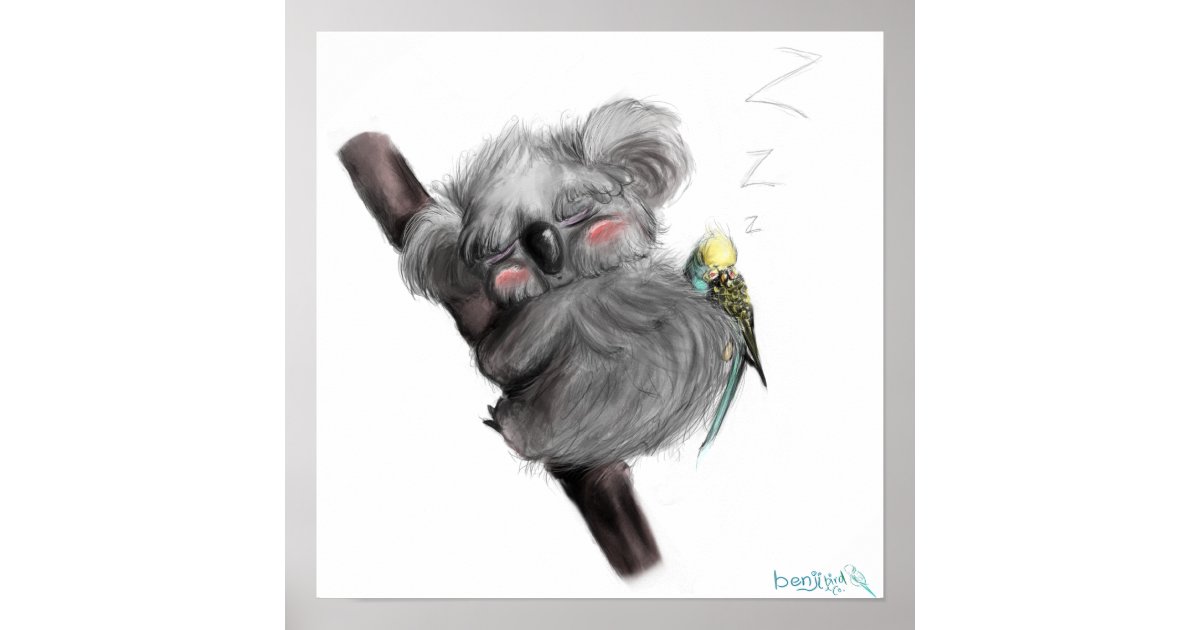 Banjo Koala and Benji Bird Poster | Zazzle.co.nz