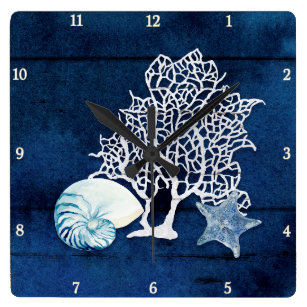 Rustic Beach Decor Wall Clocks | Zazzle.co.nz