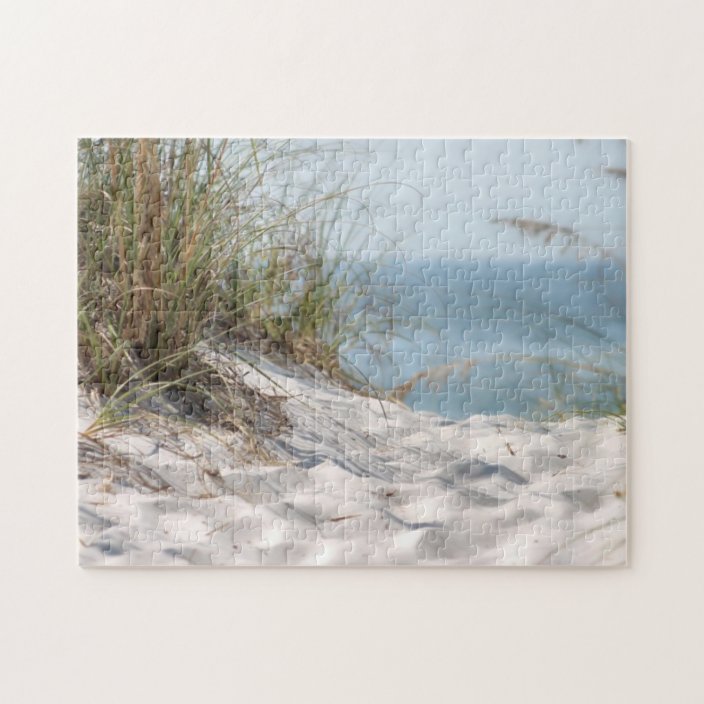 Beach scene puzzle. jigsaw puzzle | Zazzle.co.nz