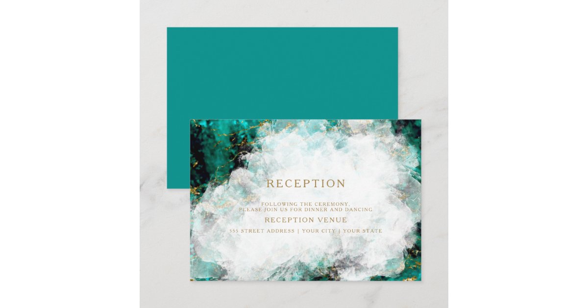 Beautiful Turquoise and Crystal Geode Invitation | Zazzle.co.nz
