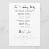 Best Day Ever Wedding Timeline Program Programme | Zazzle.co.nz