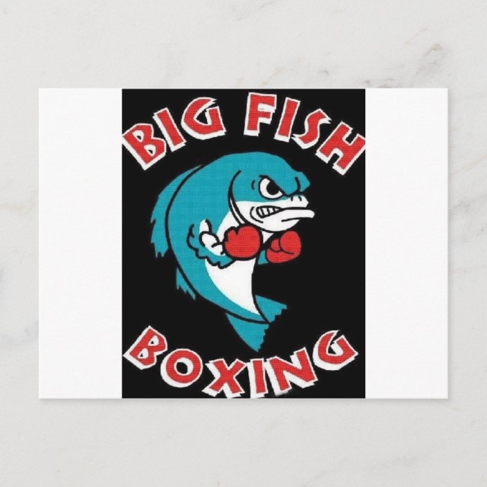 BIG FISH BOXING,BOXING,FISH,FIGHTING FISH,BOXERS, POSTCARD | Zazzle.co.nz
