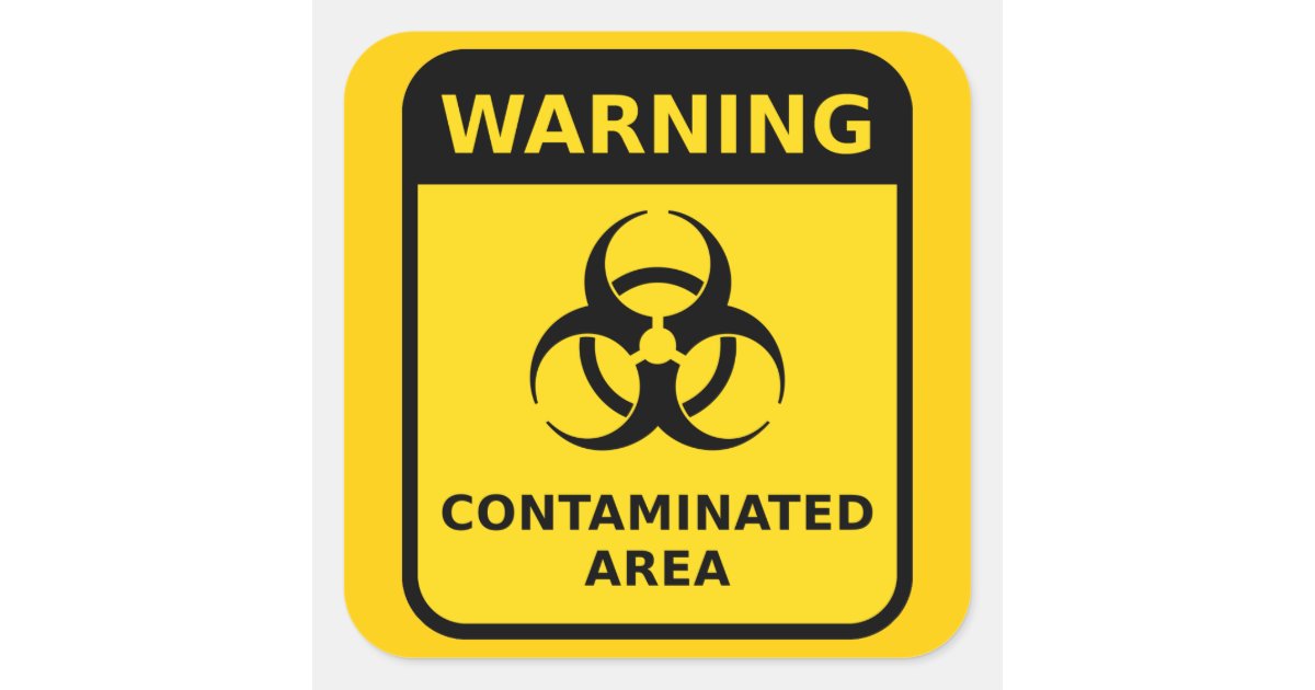 Biohazard Warning Sticker | Zazzle.co.nz
