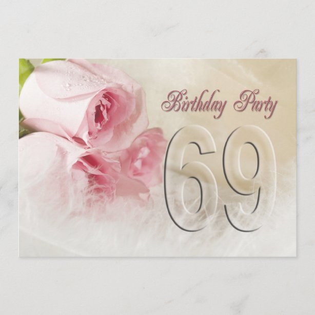 69th Birthday Invitations | Zazzle.co.nz