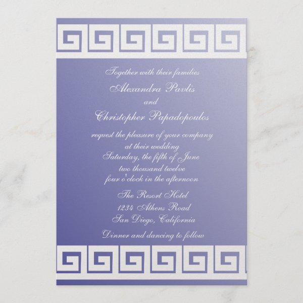 Greek Invitations | Zazzle NZ