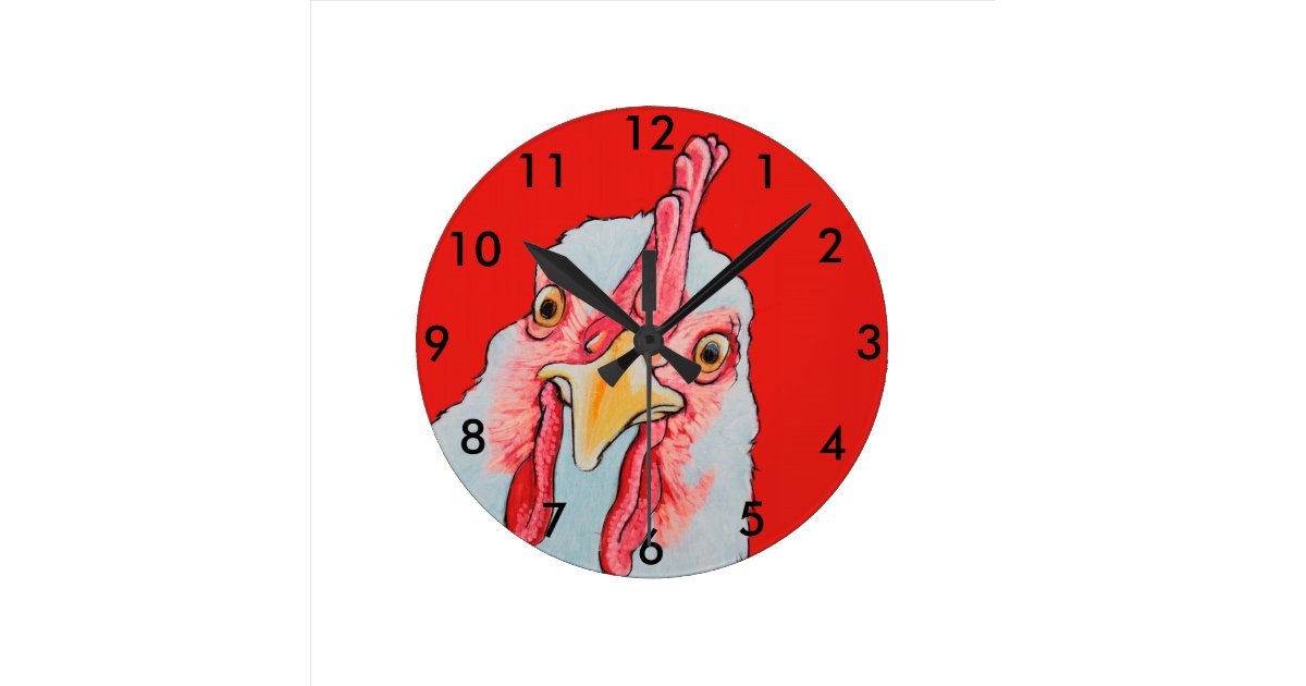 Chicken clock | Zazzle.co.nz