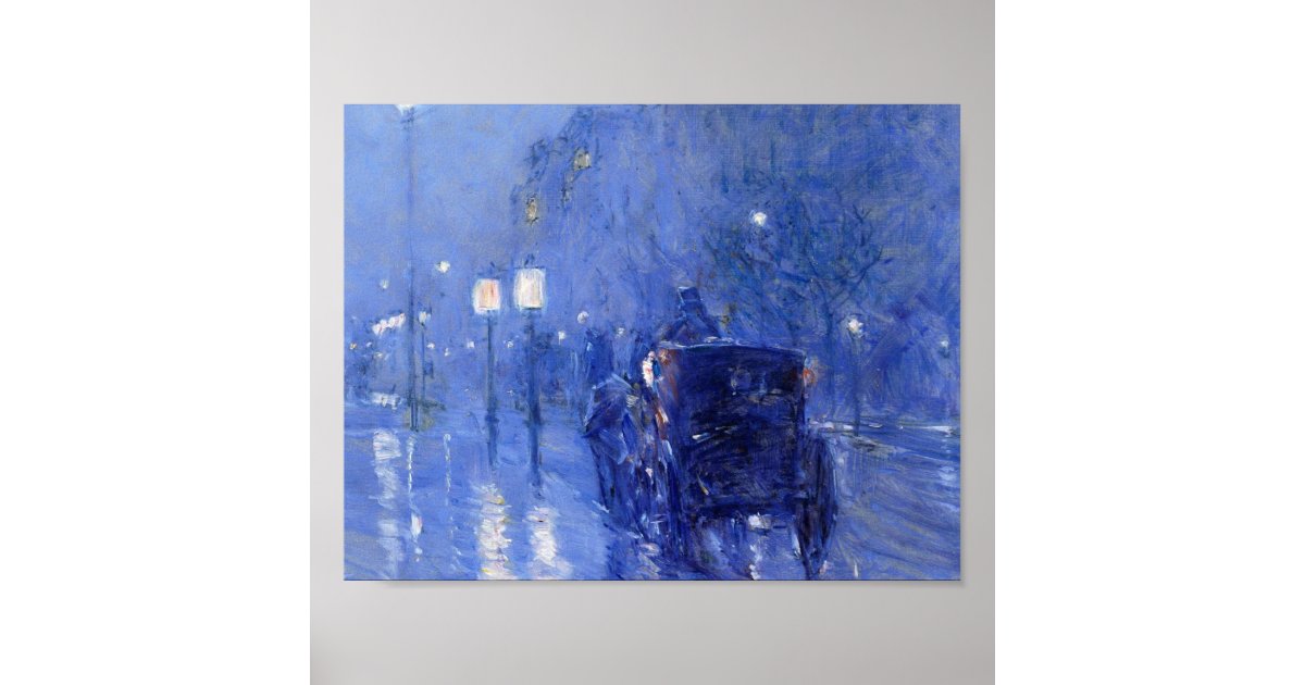 Childe Hassam - Rainy Midnight Poster | Zazzle.co.nz