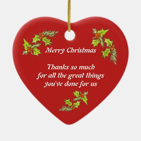 Christmas Thank You Ornament | Zazzle.co.nz