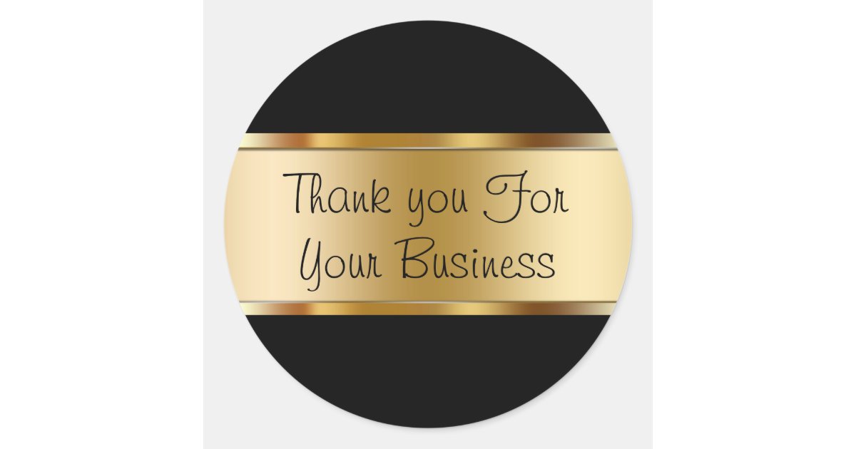 Classy Customer Thank You Stickers | Zazzle.co.nz