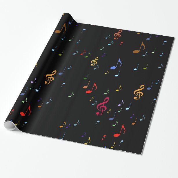 Music Notes Wrapping Paper | Zazzle.co.nz