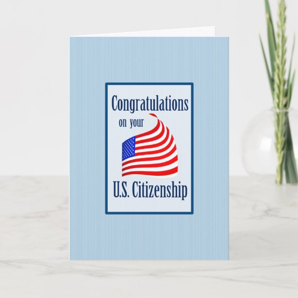 On Citizenship Congratulations Cards | Zazzle.co.nz