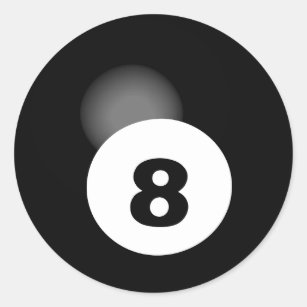 8 Ball Pool Stickers | Zazzle NZ