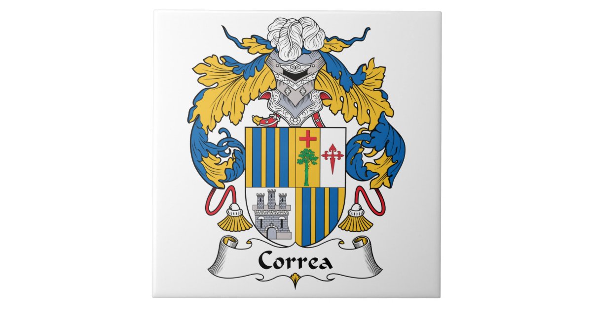 Correa Family Crest Tile | Zazzle.co.nz