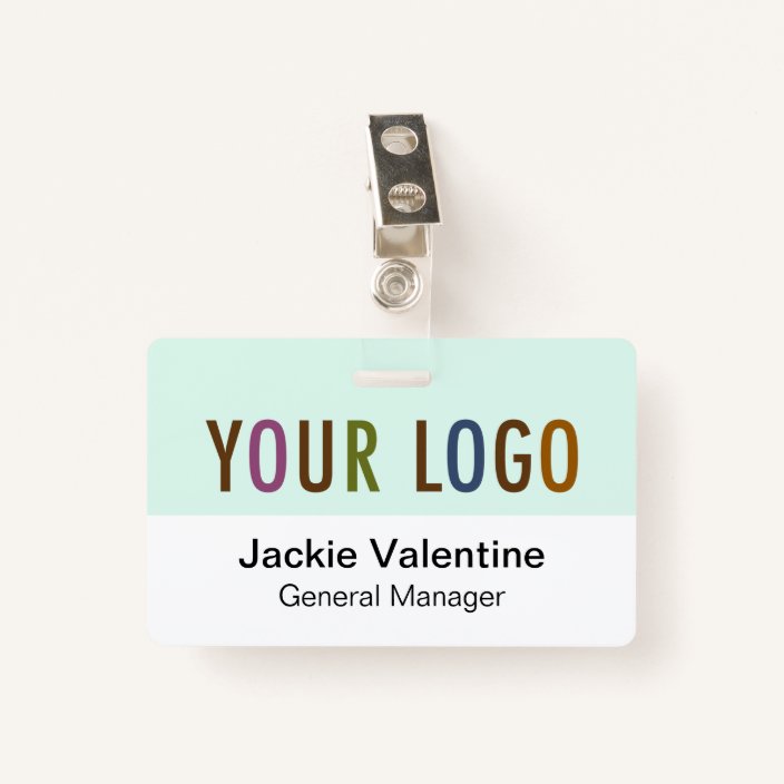 Custom Hard Plastic Name Badge with Metal Clip ID Badge | Zazzle.co.nz