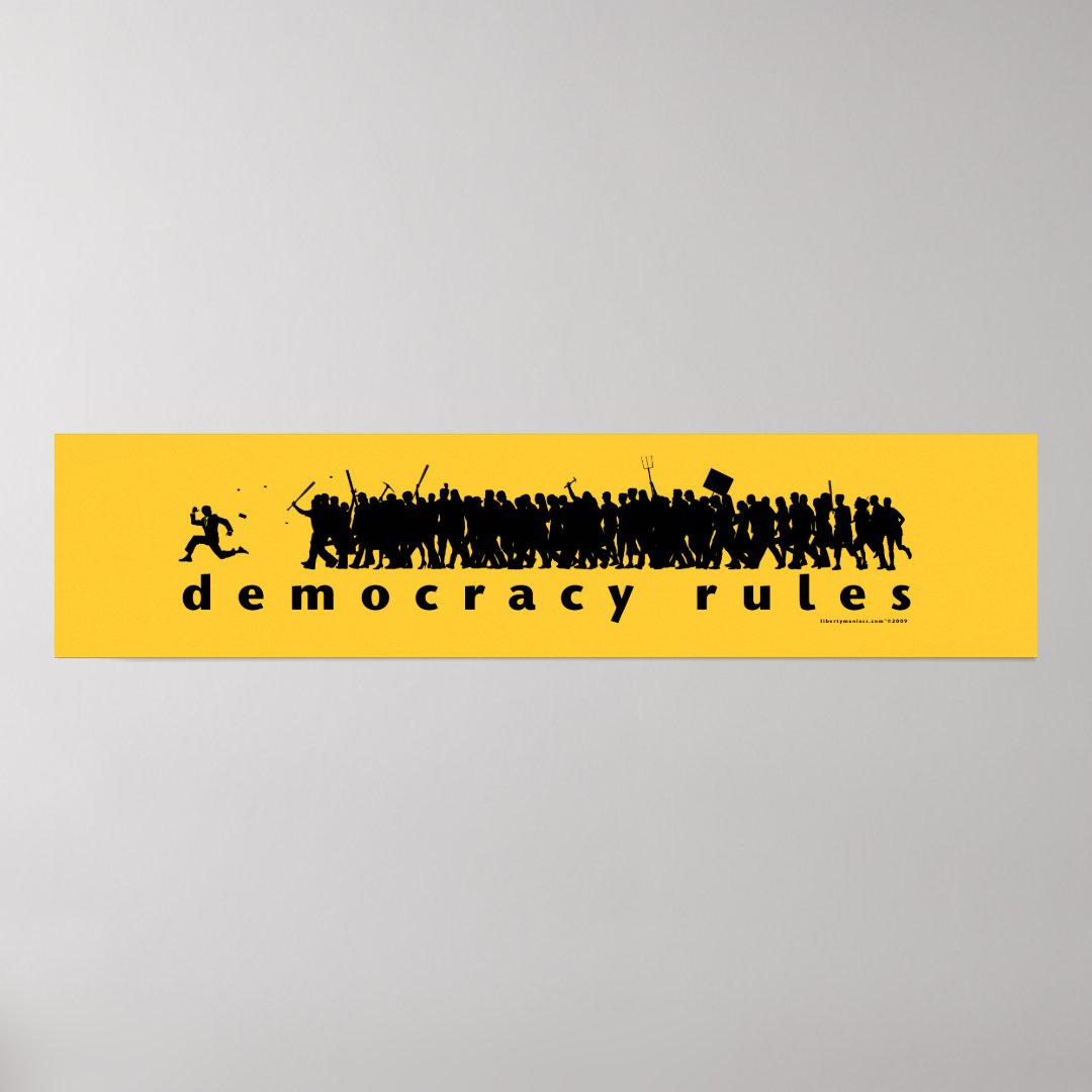 Democracy Rules Panoramic Poster | Zazzle.co.nz