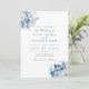 Dusty Blue Wildflower Wedding Invitation Card | Zazzle.co.nz