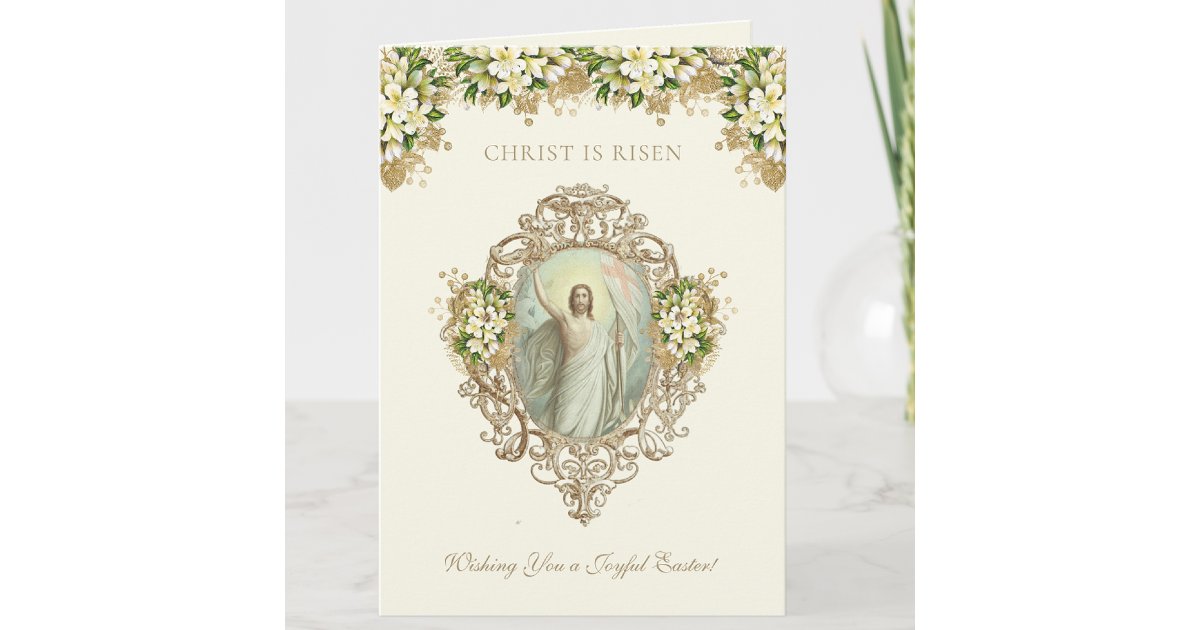 Easter Religious Resurrection Jesus Christian Holiday Card | Zazzle.co.nz