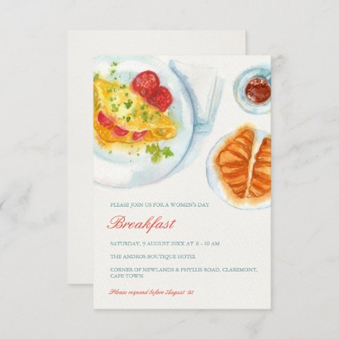 Breakfast Invitations | Zazzle NZ