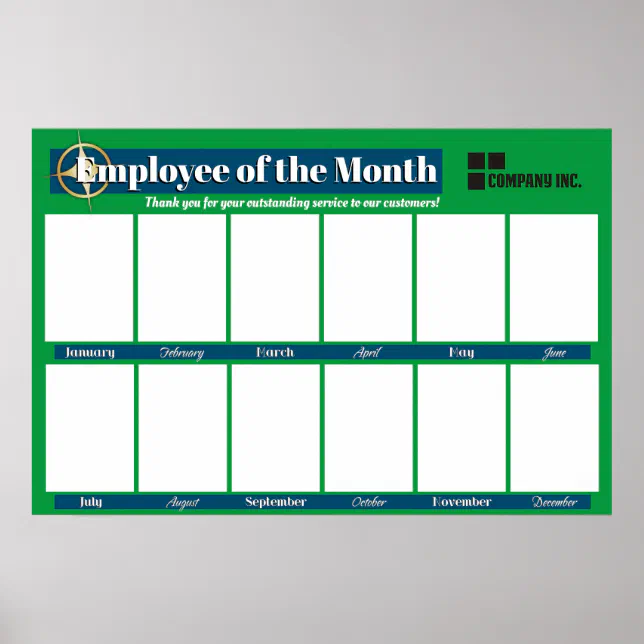 employee of the month display for 4x6 photos poster | Zazzle.co.nz