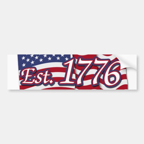 1776 Bumper Stickers, Decals & Car Magnets | Zazzle.co.nz