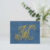Fancy Royal Monogram Letter M Postcard | Zazzle.co.nz