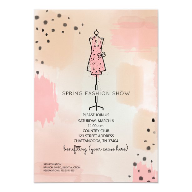Fashion Show Invitations | Zazzle NZ