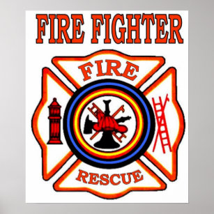 Firefighter Posters & Photo Prints | Zazzle NZ