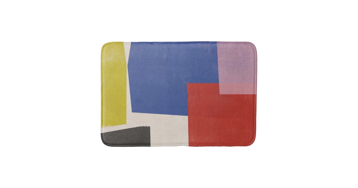 Foolscap - Modern Colorblocks Bath Mat | Zazzle.co.nz
