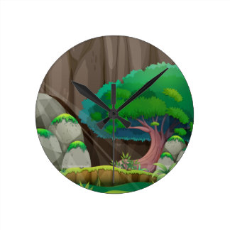 Forest Drawing Wall Clocks | Zazzle.co.nz