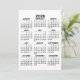 Full Year View Calendar - Basic Minimal Card | Zazzle.co.nz