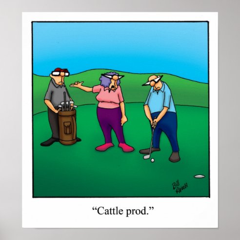 Funny Golf Posters & Photo Prints | Zazzle NZ