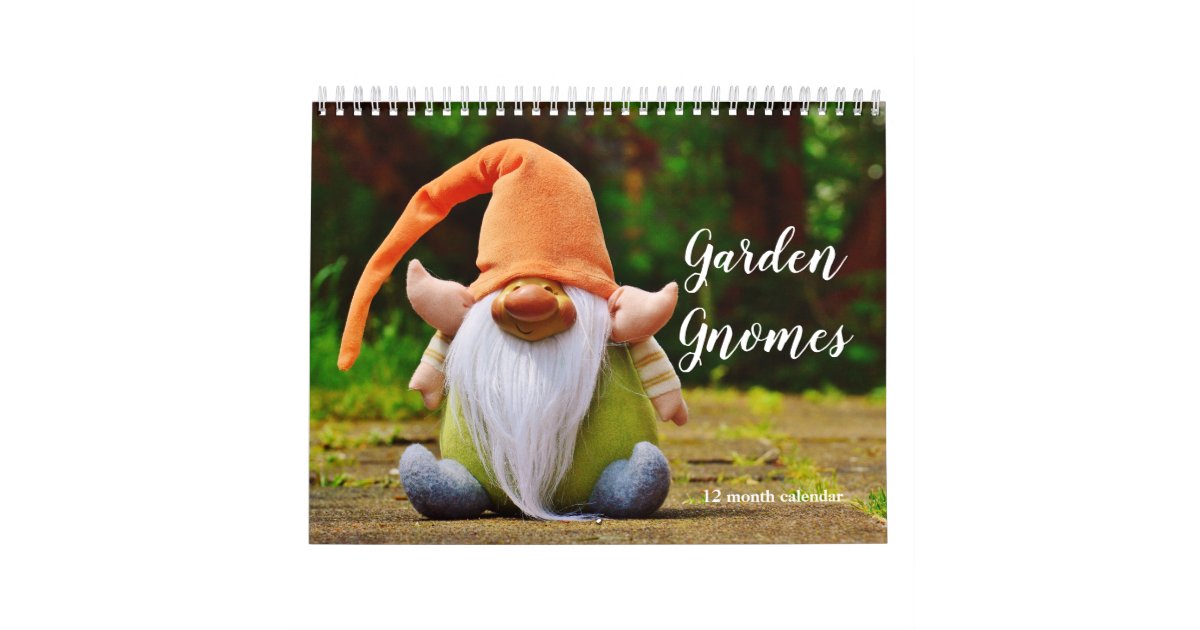 Garden Gnomes 2025 Calendar | Zazzle.co.nz