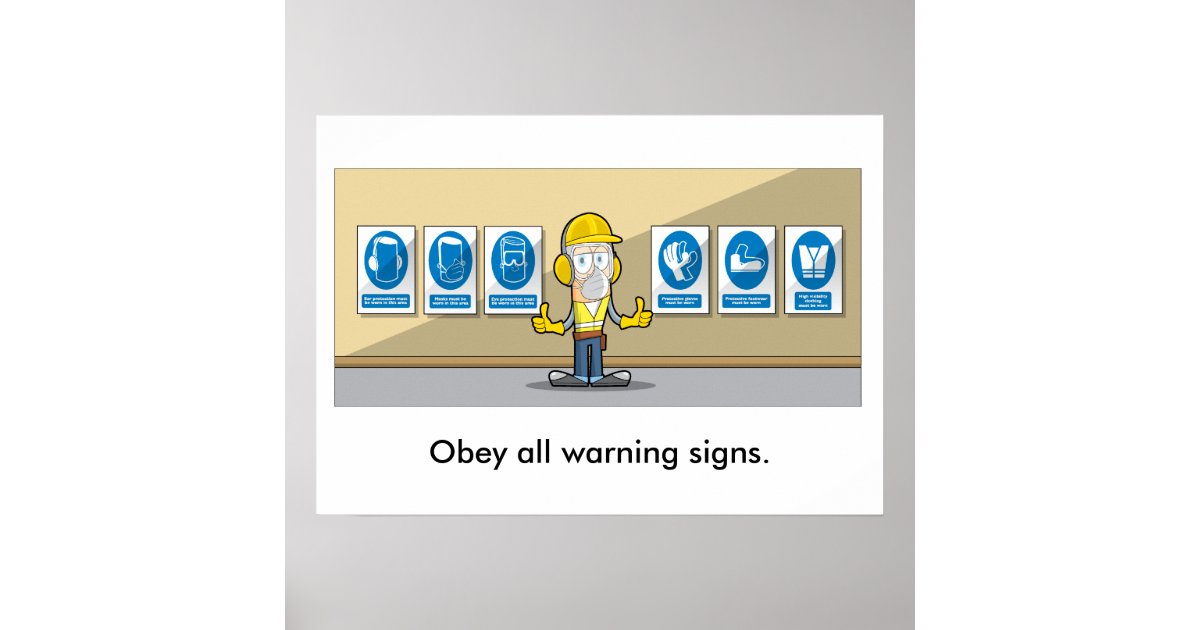 General Health & Safety Refresher 003 Poster | Zazzle.co.nz