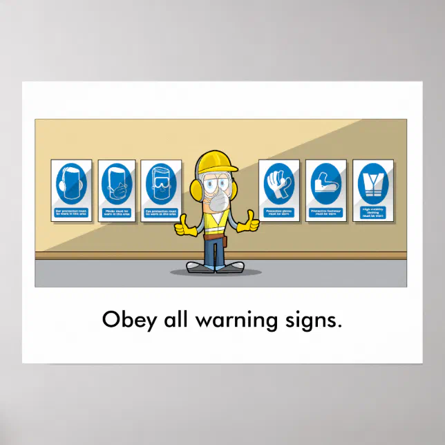 General Health & Safety Refresher 003 Poster | Zazzle.co.nz