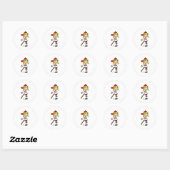 Girl Softball Player Sticker | Zazzle.co.nz