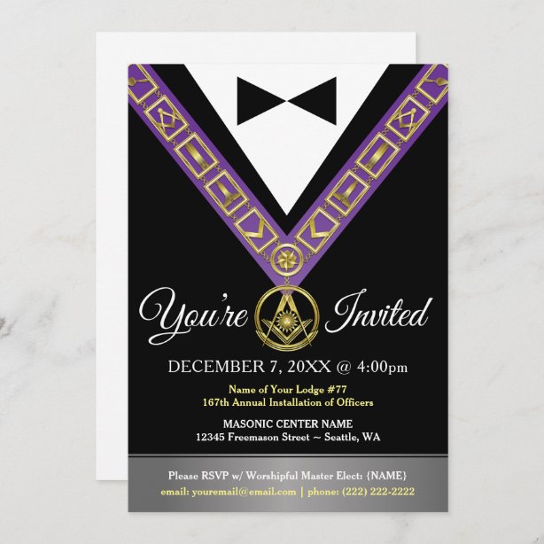 Free Mason Invitations | Zazzle NZ