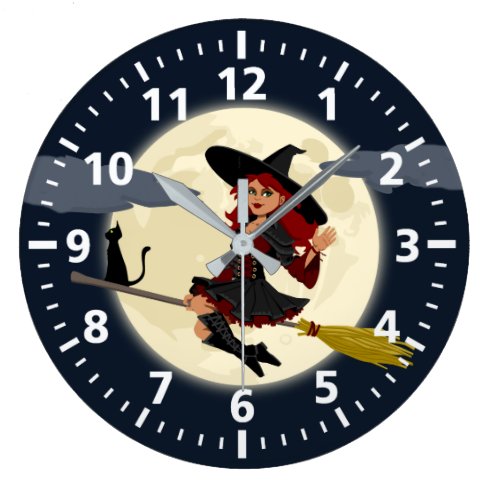 Witch Wall Clocks | Zazzle.co.nz