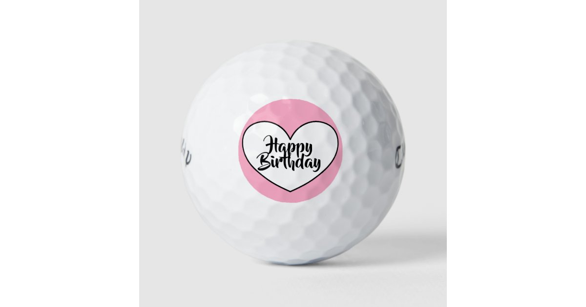Happy Birthday golf balls by dalDesignNZ | Zazzle.co.nz