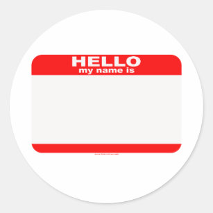 Hello My Name Is Stickers | Zazzle.co.nz